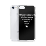 Weed iPhone Case Black & White Design – NGU Weed Shirts