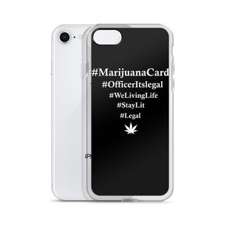 Weed iPhone Case Black & White Design – NGU Weed Shirts