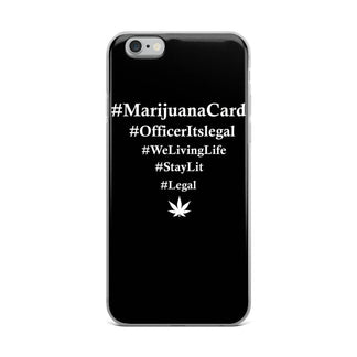 Weed iPhone Case Black & White Design – NGU Weed Shirts