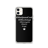 Weed iPhone Case Black & White Design – NGU Weed Shirts