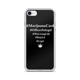 Weed iPhone Case Black & White Design – NGU Weed Shirts